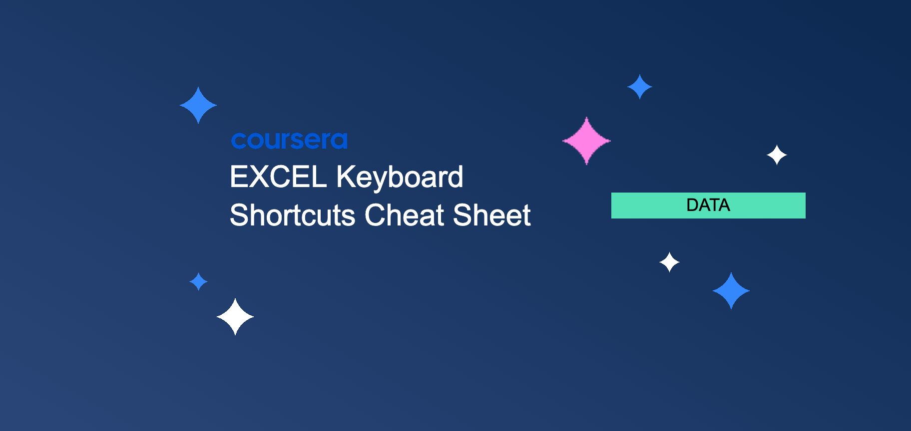 Excel Keyboard Shortcuts Cheat Sheet | Coursera