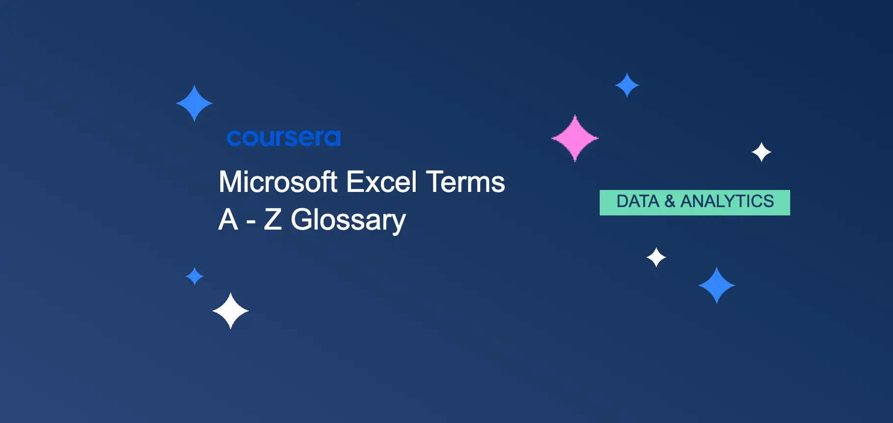 Excel Terms & Vocabulary | Coursera