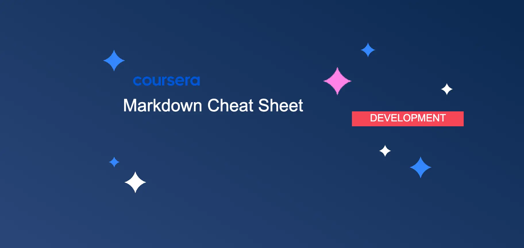 Markdown Cheat Sheet | Coursera