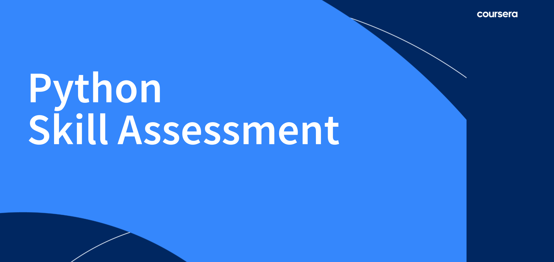 Python Skills Assessment: Evaluate Your Coding Expertise | Coursera