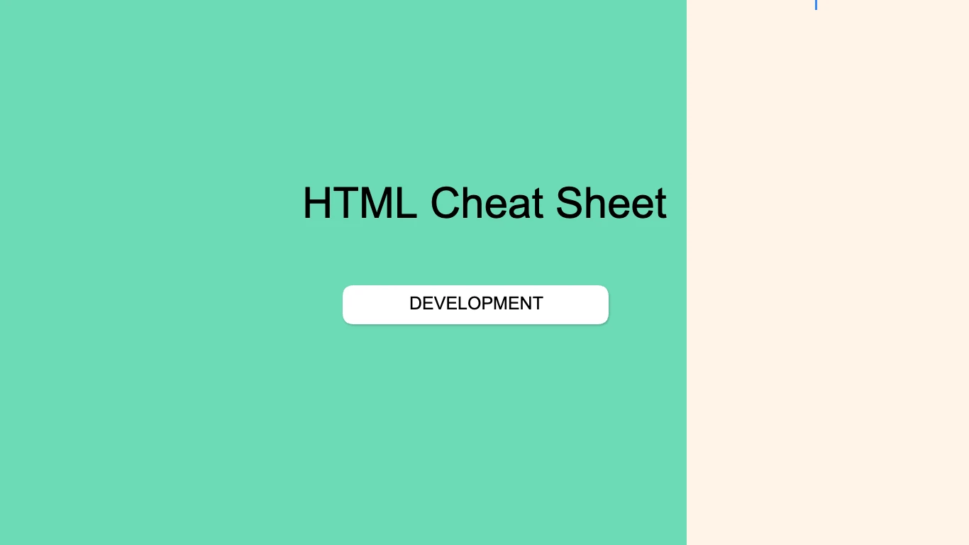 HTML Cheat Sheet and Quick Reference | Coursera