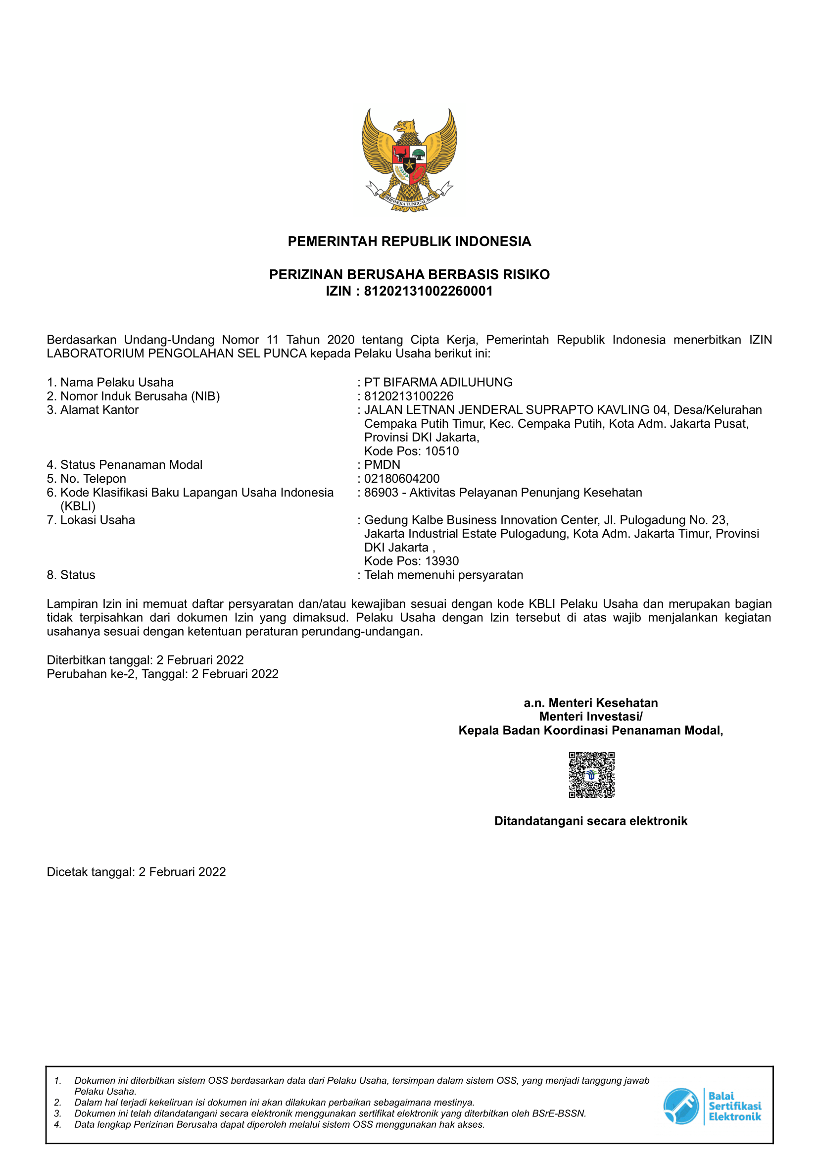 Bifarma Adiluhung | About