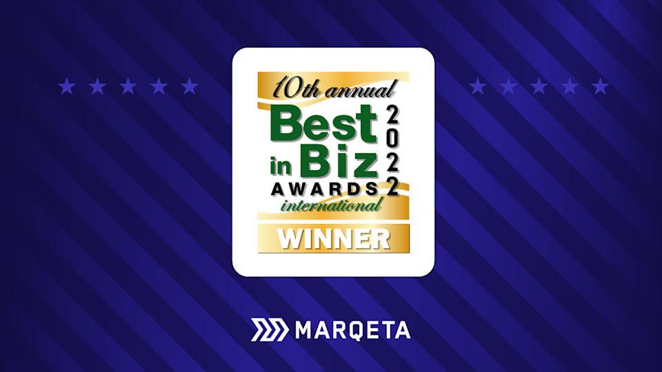 Marqeta wins Best in Biz for Enterprise Product of the Year