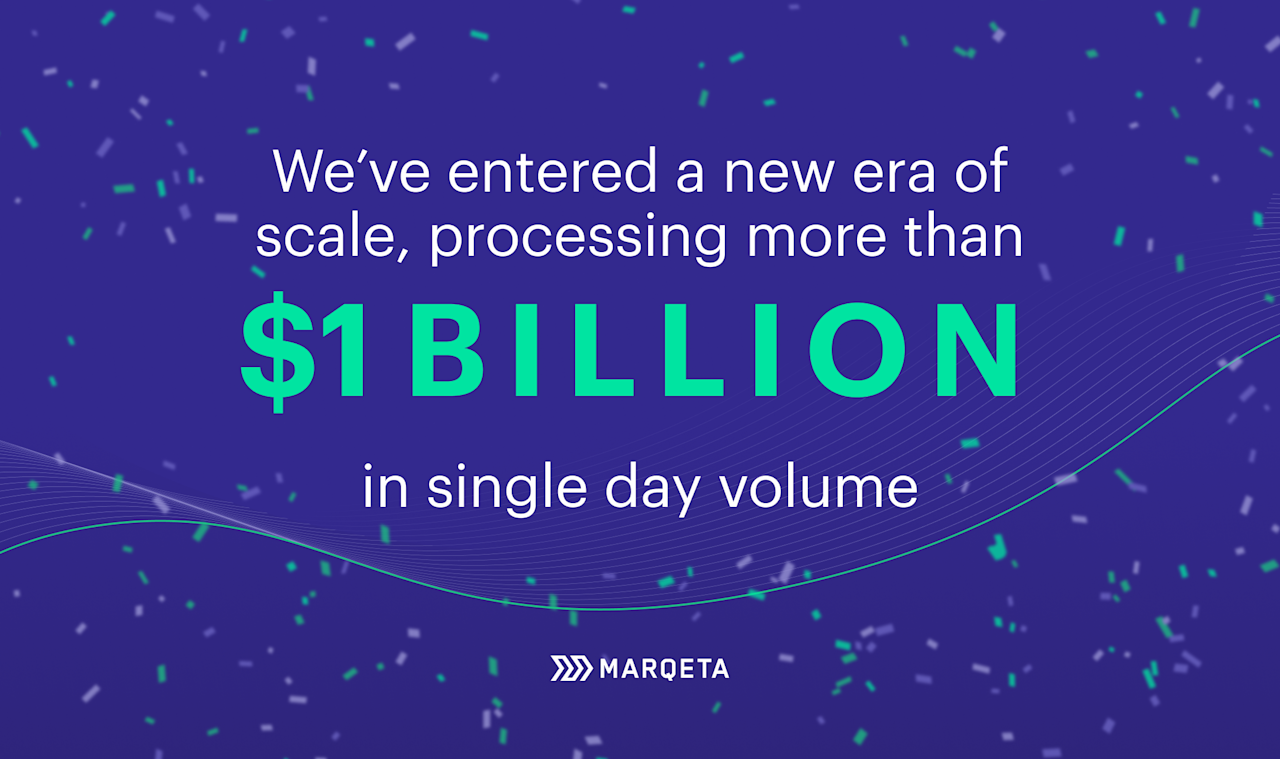 Marqeta Exceeds $1 Billion in Single Day Total Processing Volume (TPV)