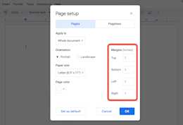 How To Change Margins In Google Docs