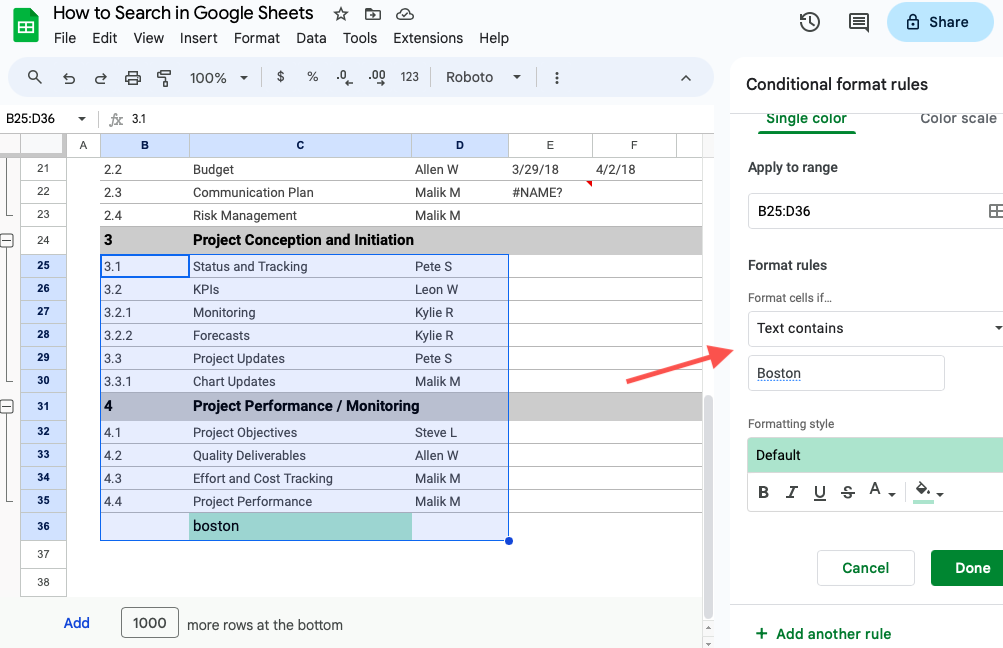 How To Search in Google Sheets | Capterra