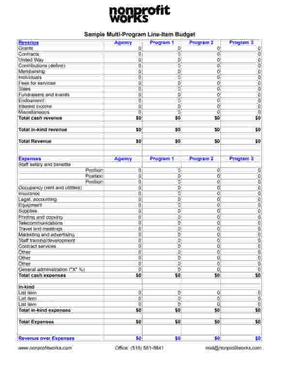 4 Free Nonprofit Budget Templates For Your Organization To Smoothly ...