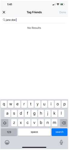 Facebook Friends Tag