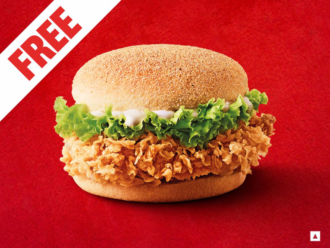 Free Classic Chicken Zinger | PROMOTIONS | KFC Menu