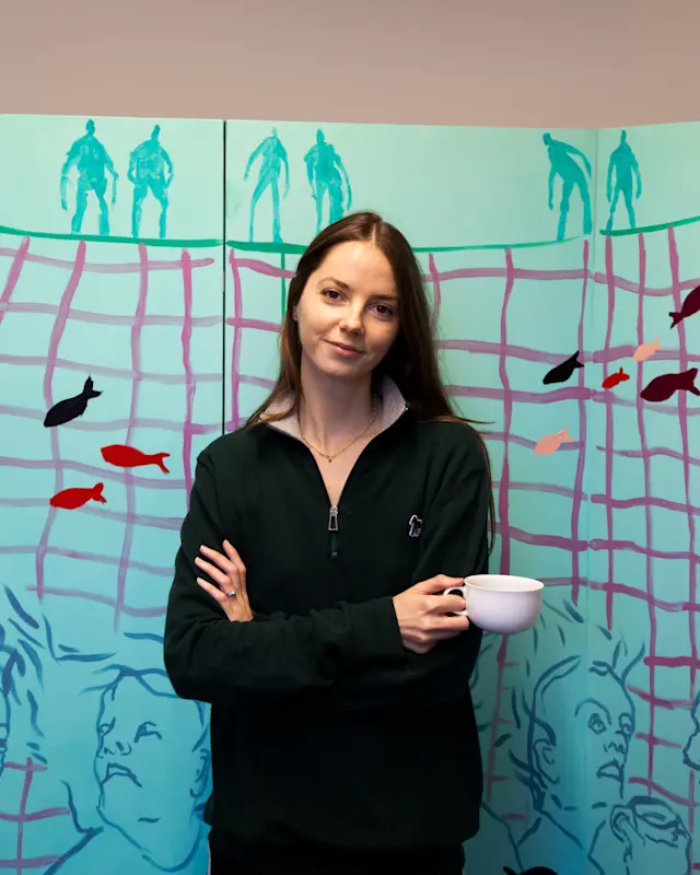 Activist art installation sparks fish welfare conversation.