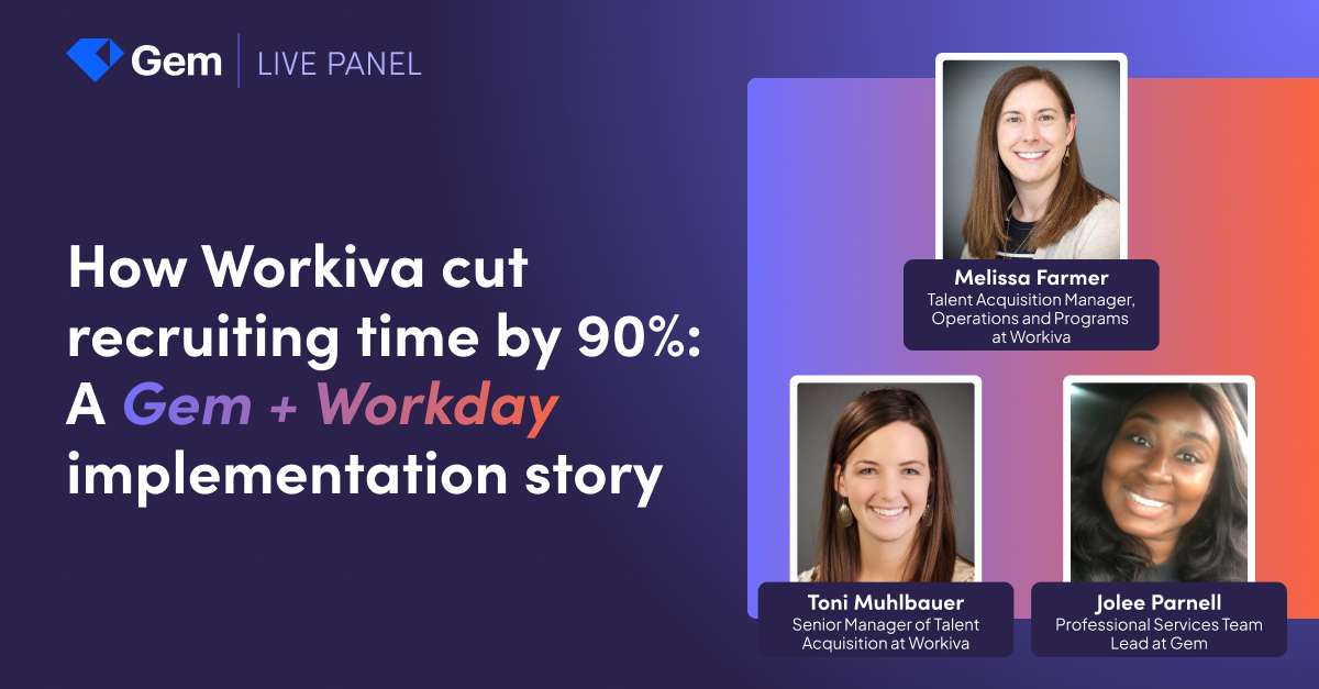 How Workiva cut recruiting time by 90%: A Gem + Workday implementation ...