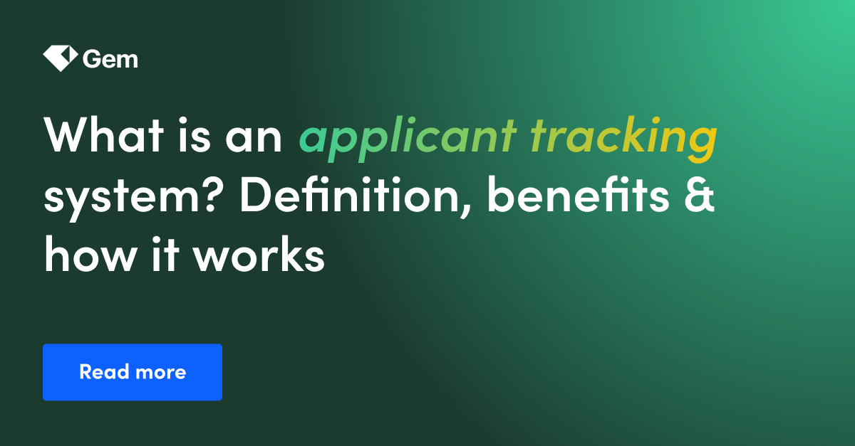 What is an applicant tracking system? Definition, benefits & how it ...