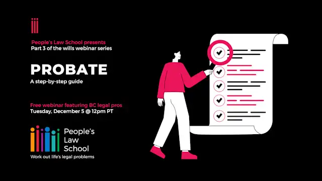Probate: Step-by-Step (Webinar) | People's Law School