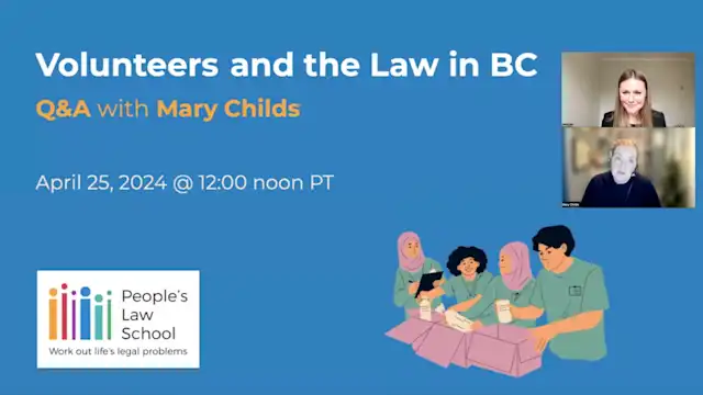 Volunteering and the law | People's Law