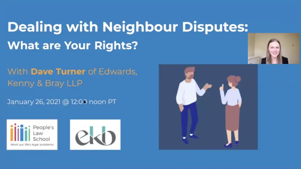 Options to deal with a neighbour problem | People's Law School