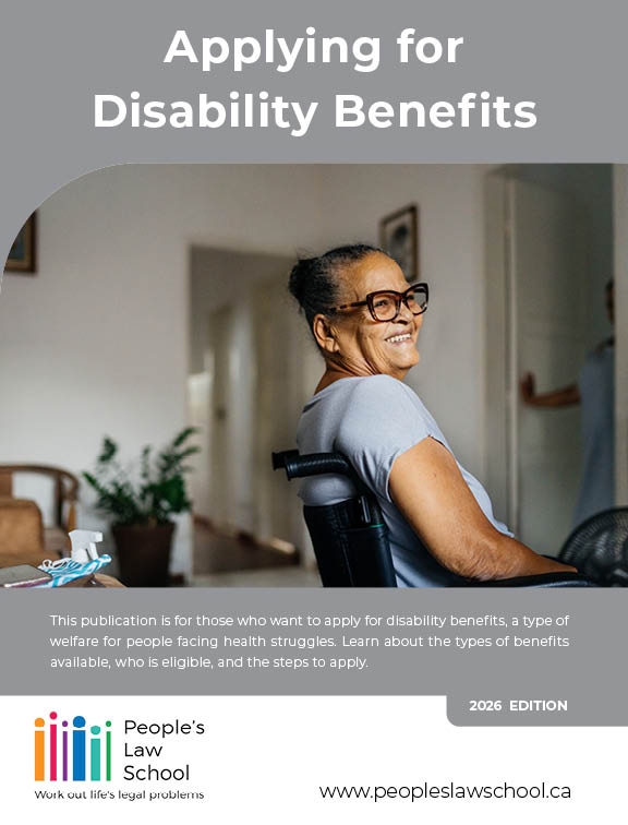 Applying for Disability Benefits (booklet) | People's Law