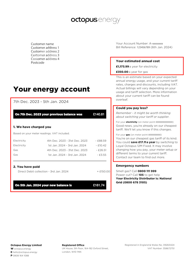 Energy bills explained: Understand them & save - MSE