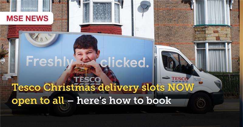 Tesco shopper? Christmas delivery slots now open for some