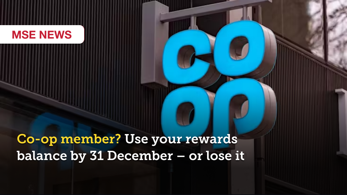 Co-op membership rewards set to expire on 31 December
