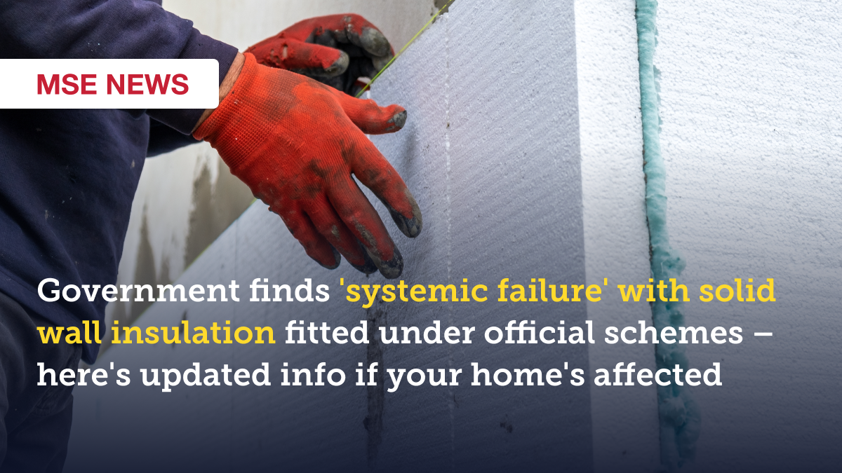 Government admits solid wall insulation problems - MSE News