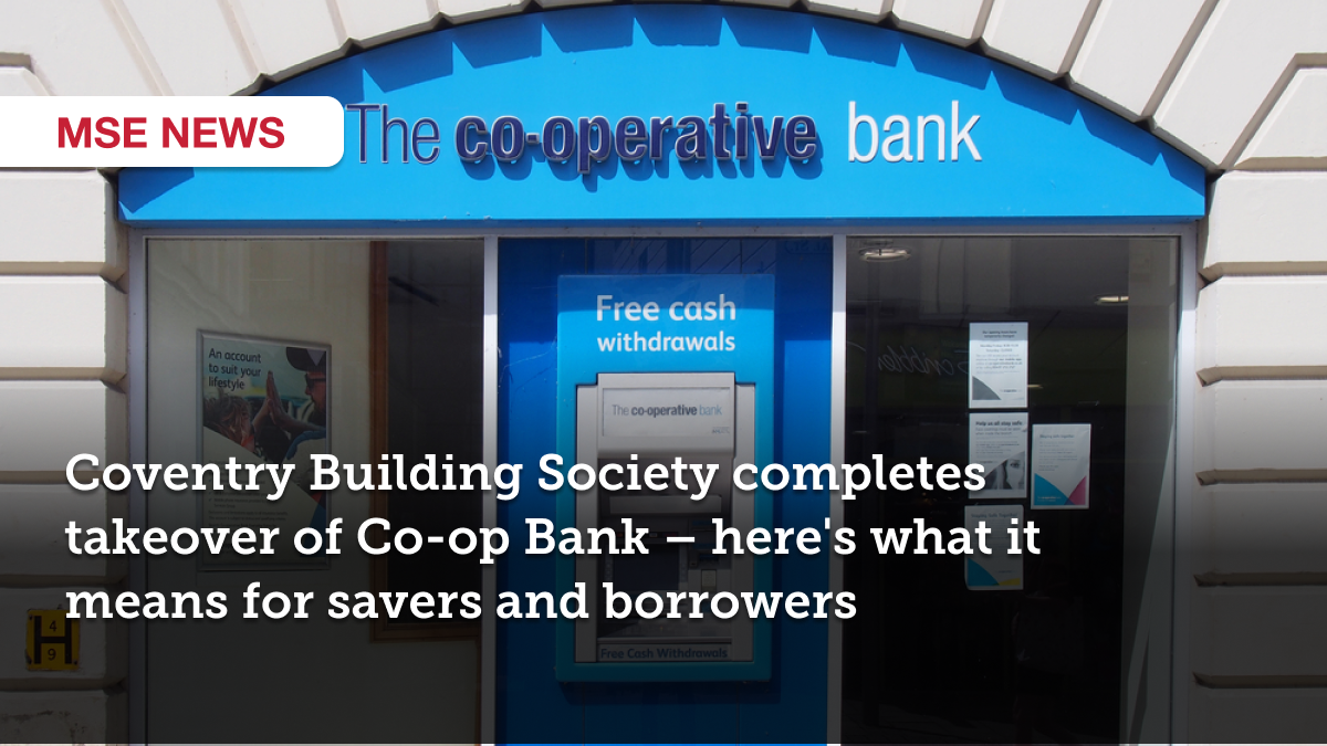 Coventry Building Society completes takeover of Co-op Bank