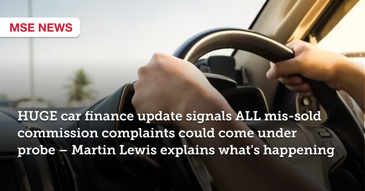 Martin Lewis: Huge car finance mis-selling update