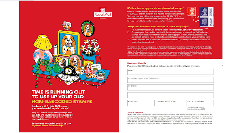 There's just ONE DAY left to use non-barcoded Royal Mail 1st and 2nd ...