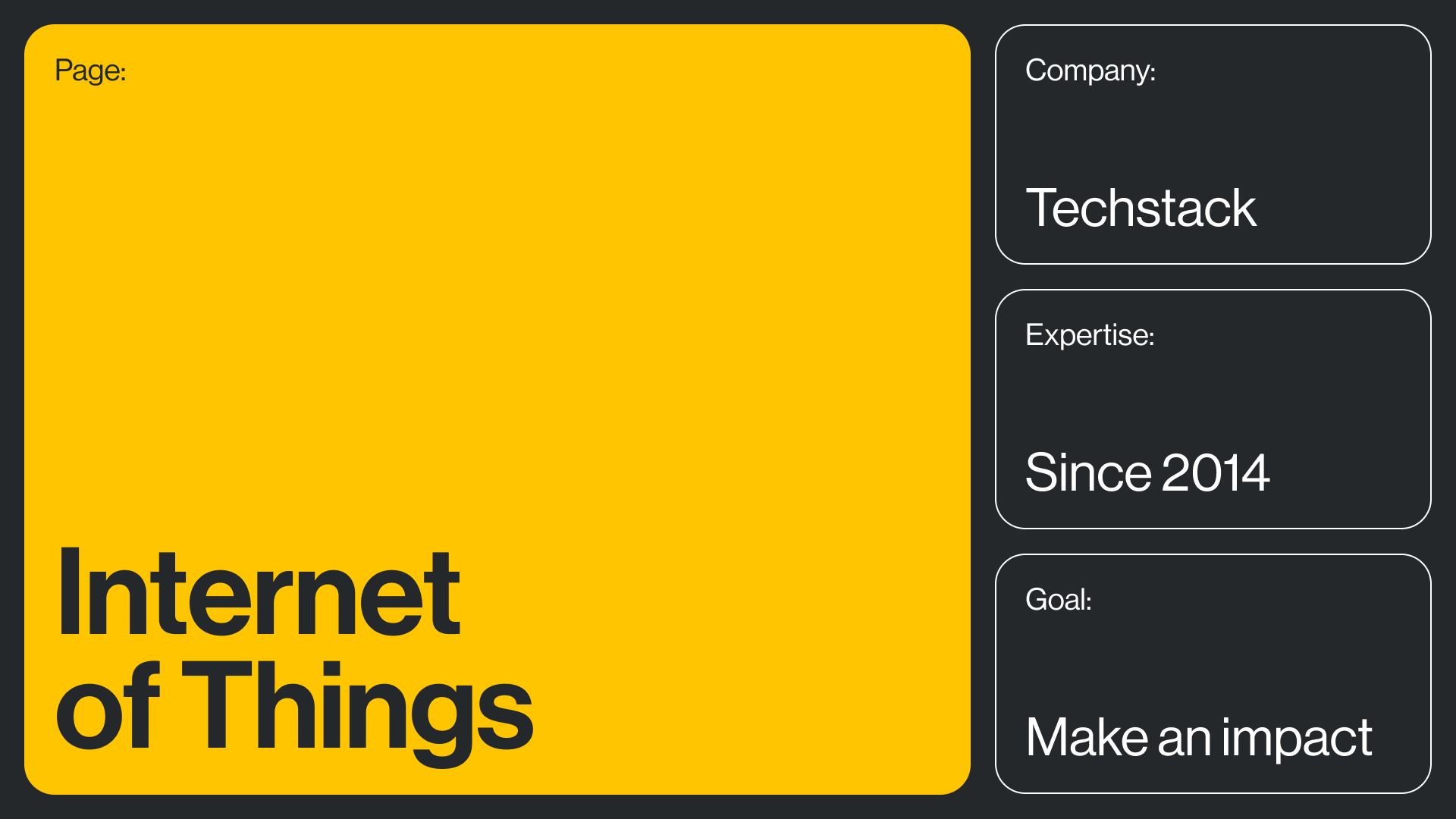 Internet of Things (IoT) Services and Solutions at Techstack