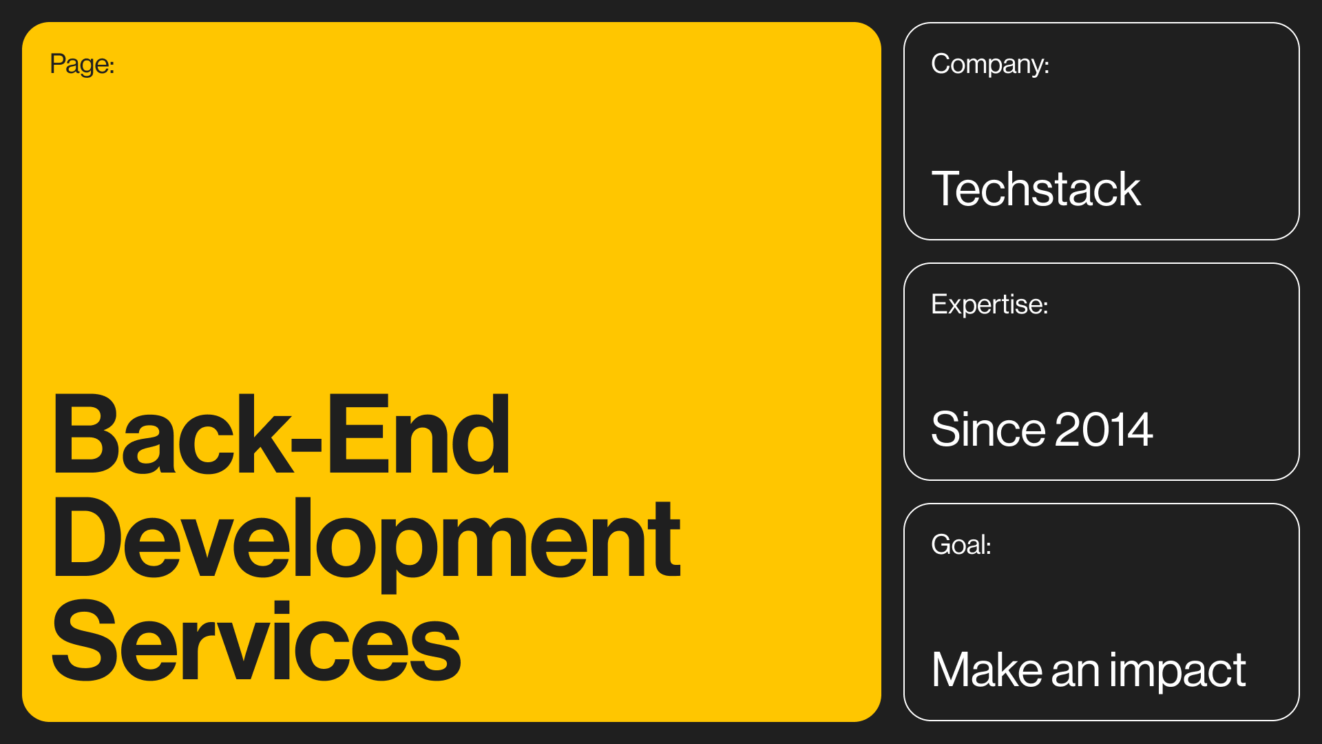 Backend Development Services and Solutions | Techstack