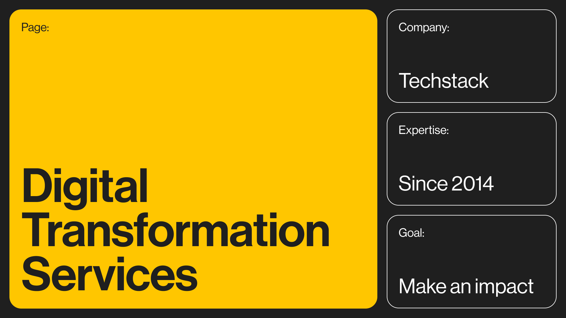 Digital Transformation Services and Solutions - Techstack