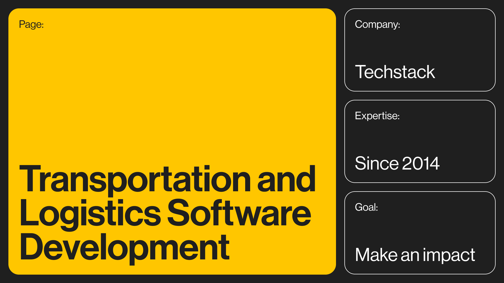 Transportation and Logistics Software Development and Solutions