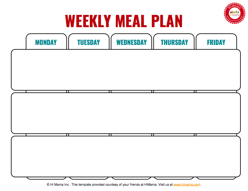 Daycare Menu Template: Weekly and Monthly | HiMama