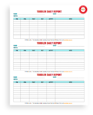 Infant & Toddler Daily Reports - Free Printable | HiMama