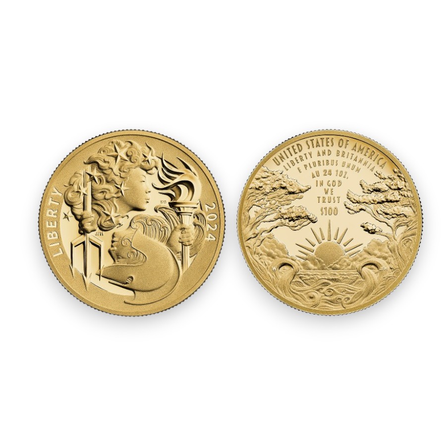 2024-W $100 Liberty & Britannia High Relief Gold Coin (24YA)