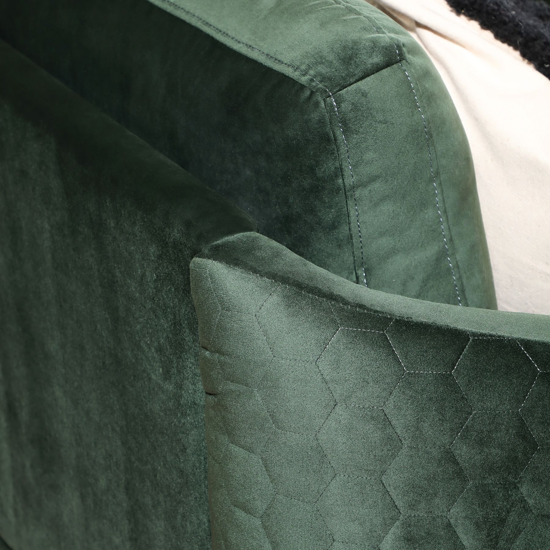 Mae 2 Seater Curved Sofa, Moss Green Classic Velvet Only £449.99 ...