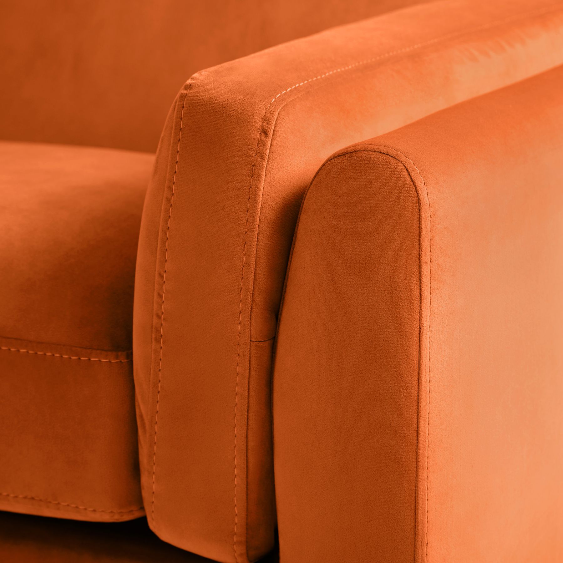 Lucia 2 Seater Sofa, Burnt Orange House Velvet Only £499.99 | Furniture ...