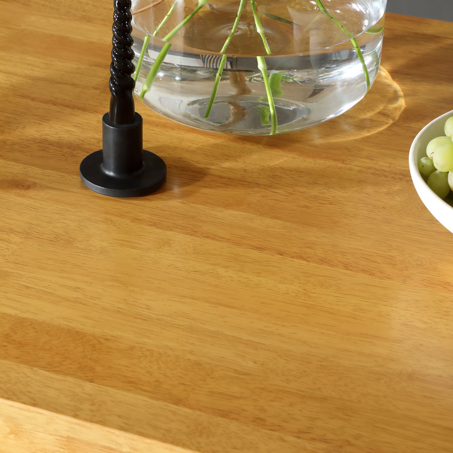 Milton Dining Table & 4 Salisbury Chairs, Natural Oak Finished Solid ...