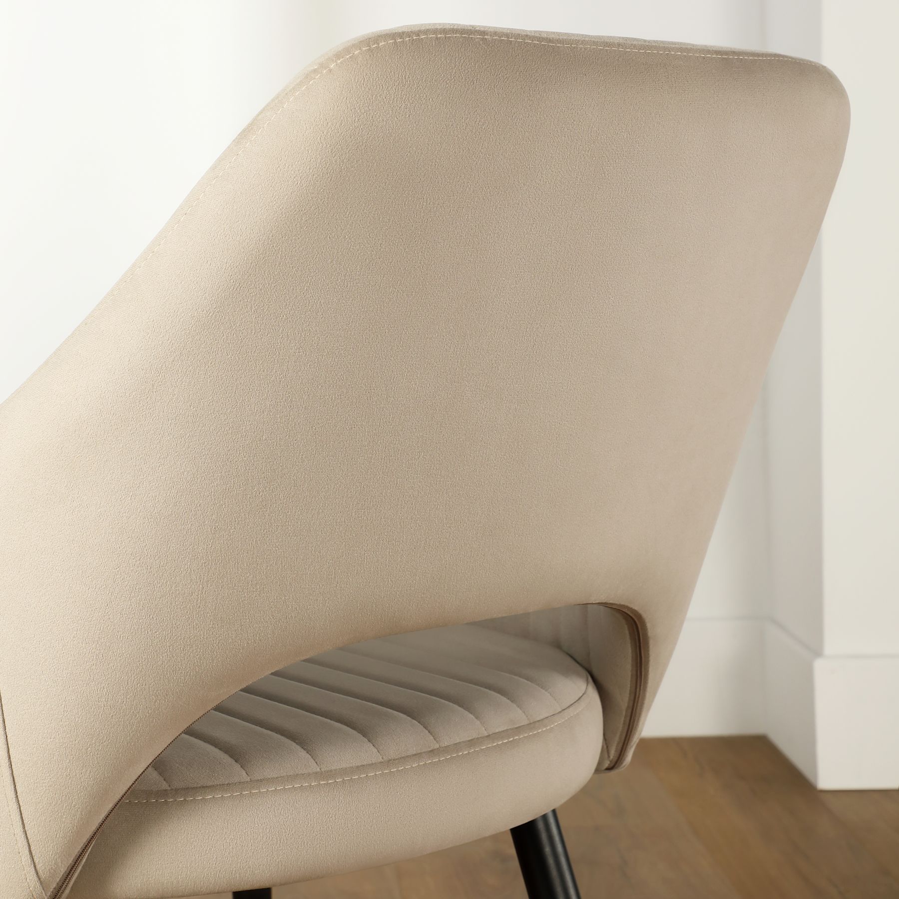 Orbit Round Dining Table & 2 Clara Dining Chairs, White Marble Effect ...