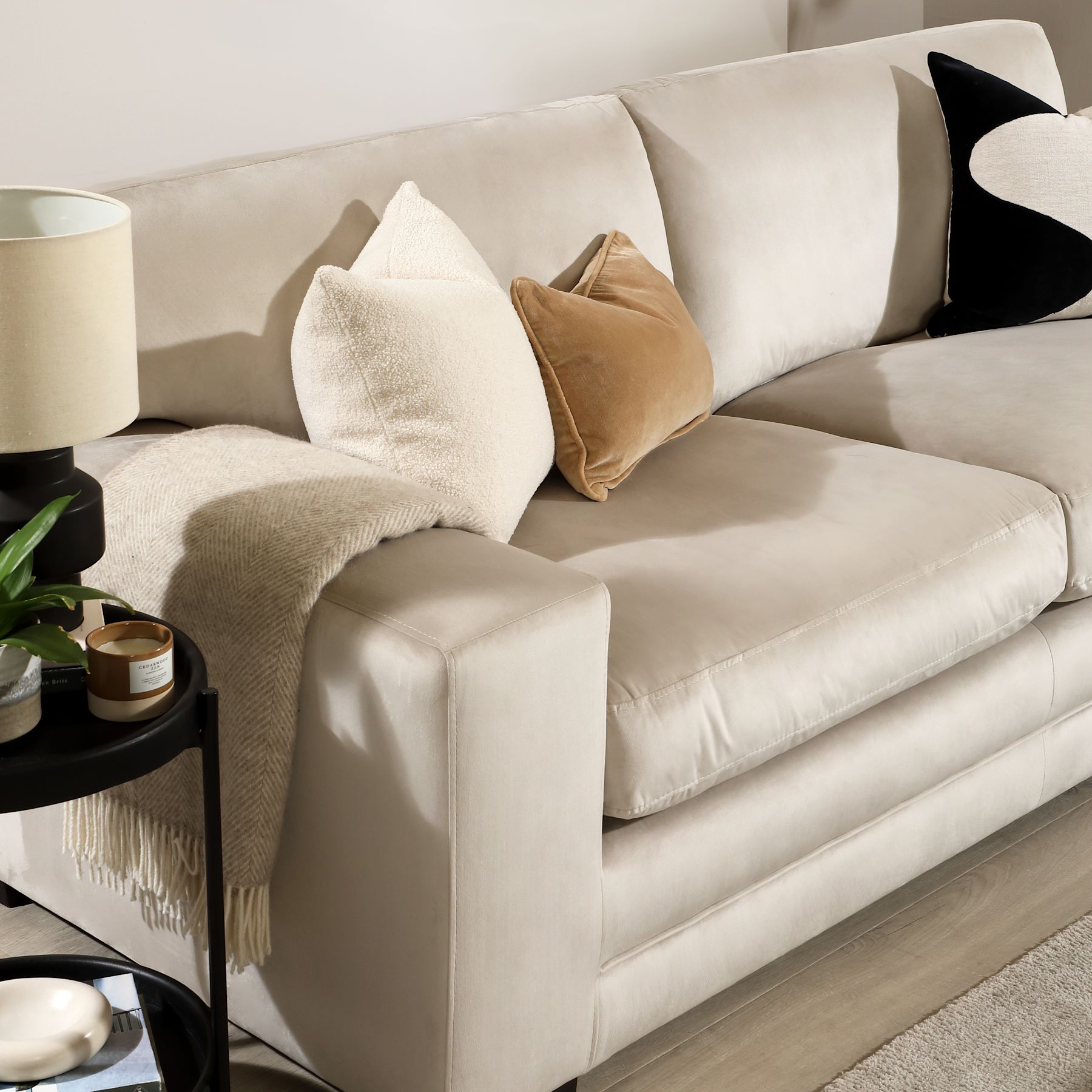 Manhattan 3+2 Seater Sofa Set, Champagne House Velvet Only £999.98 ...