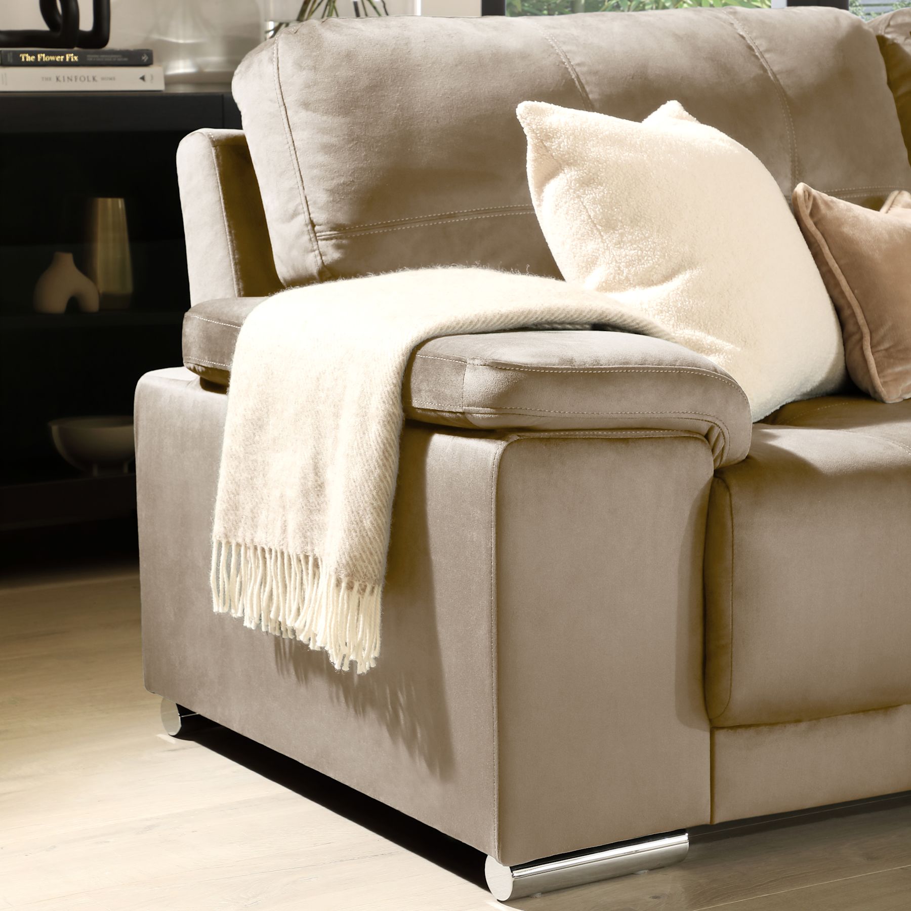 Kansas 3+2 Seater Sofa Set, Champagne Classic Velvet Only £999.98 ...