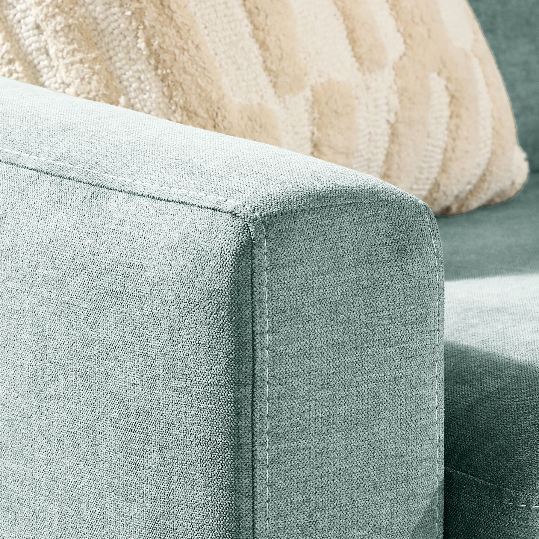 Arden 2 Seater Sofa, Mint Green House Plush Fabric Only £499.99 ...