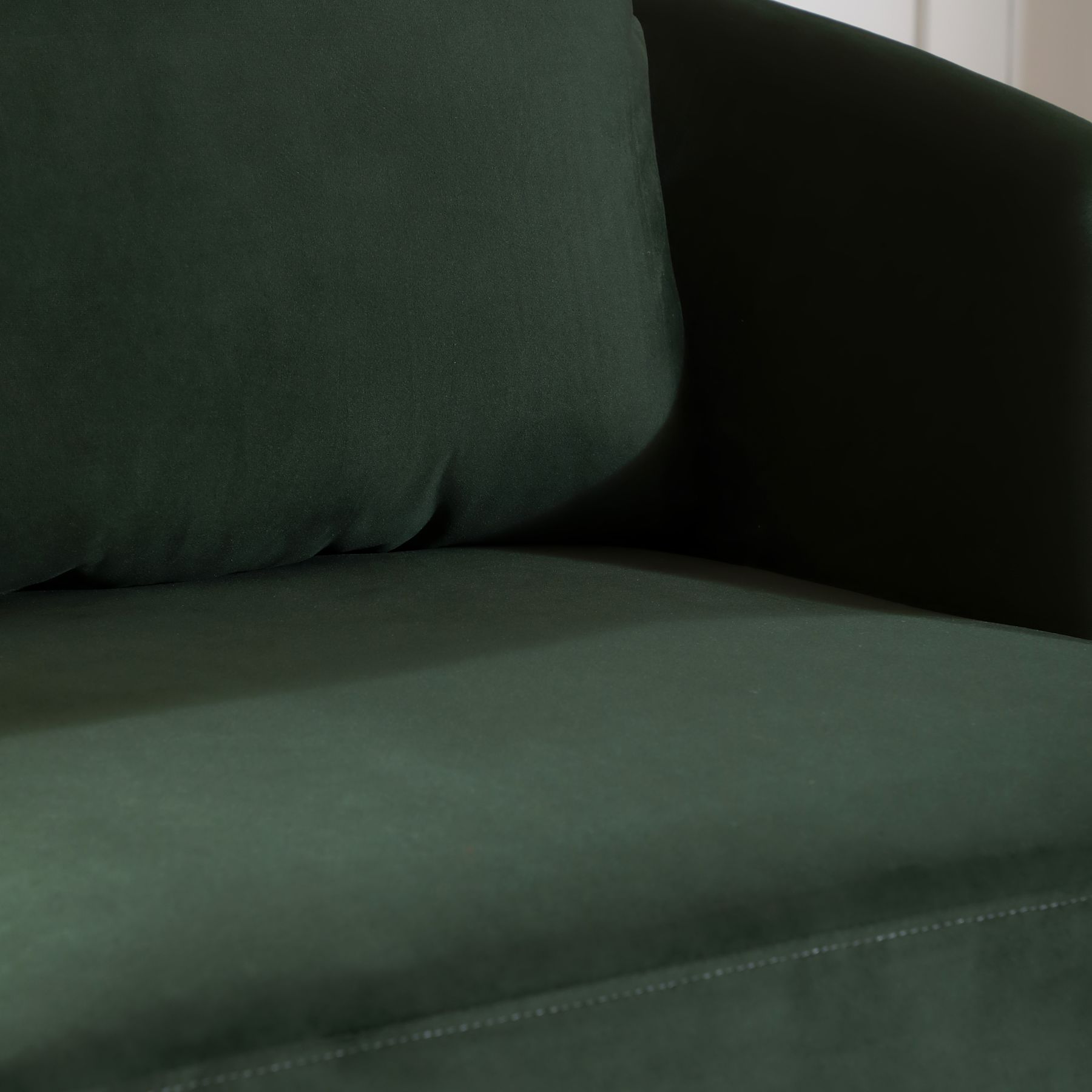 Mae 2 Seater Curved Sofa, Moss Green Classic Velvet Only £449.99 ...