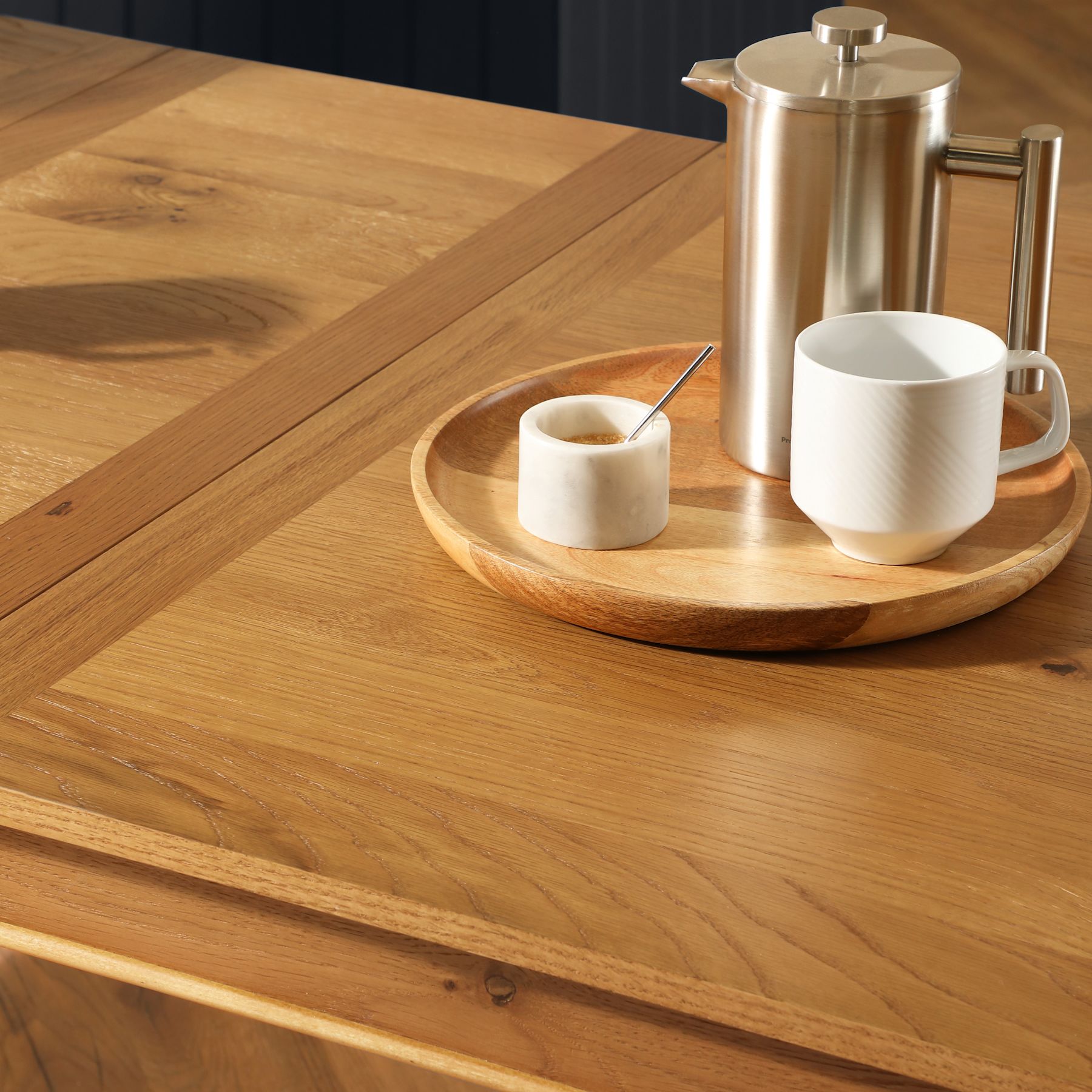 Cavendish Extending Dining Table & 8 Bewley Chairs, Natural Oak Veneer ...