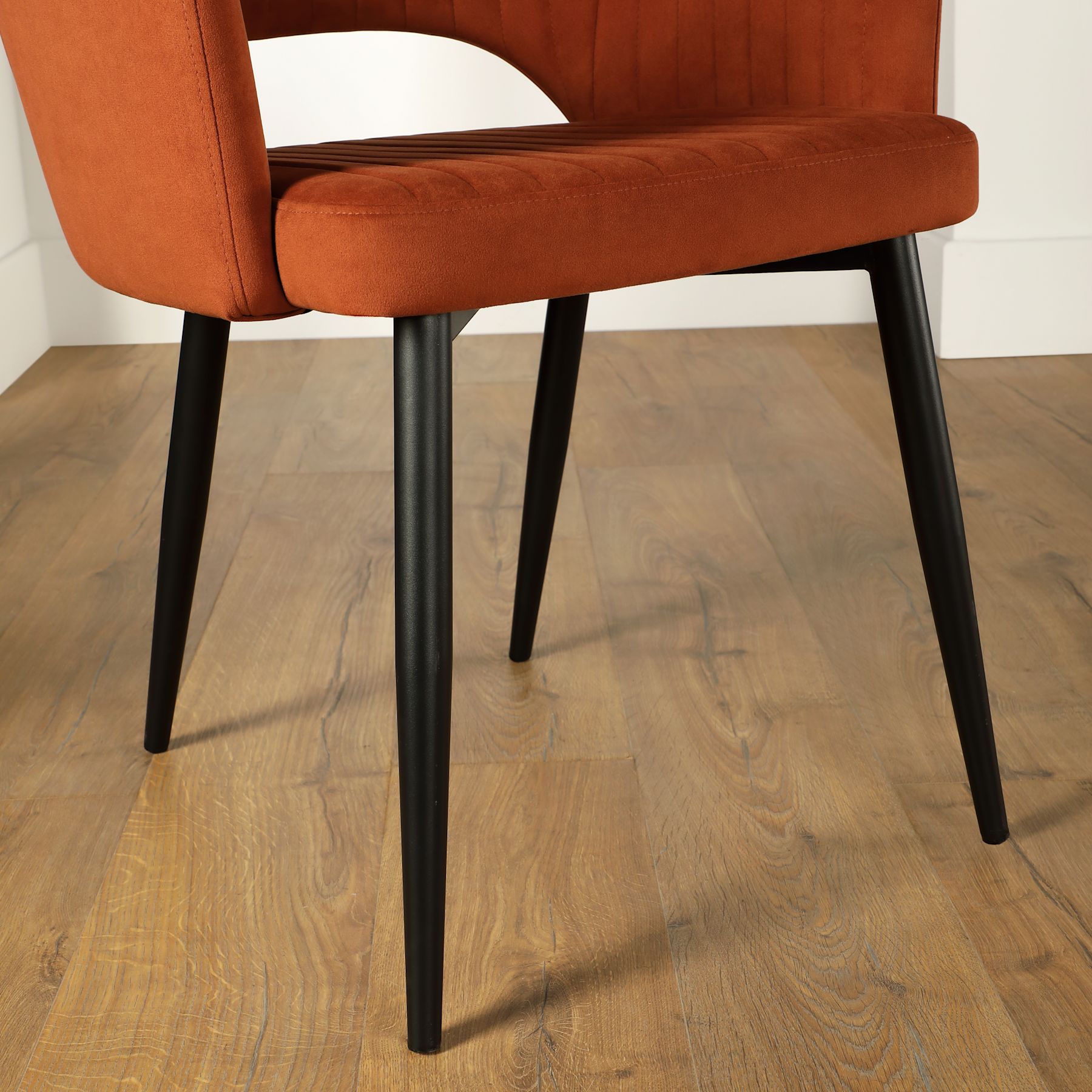 Orbit Round Dining Table & 2 Clara Dining Chairs, Grey Marble Effect ...