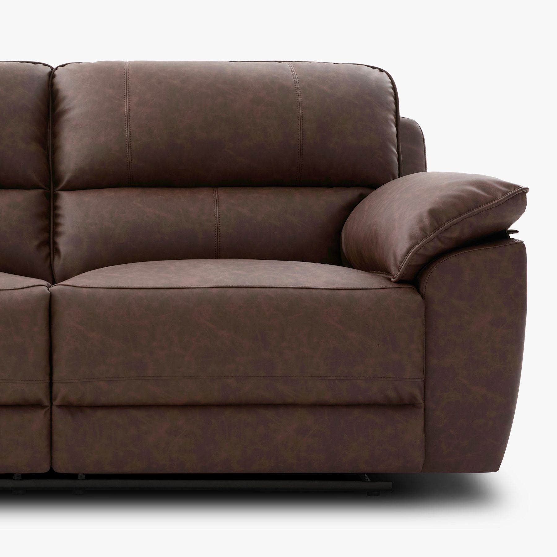 Seville 3+2 Seater Recliner Sofa Set, Vintage Brown Premium Faux Leather Only £1,199.98 ...