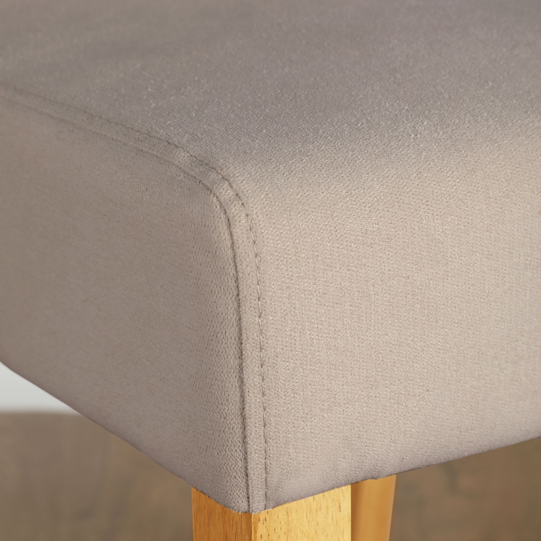 Salisbury Dining Chair, Beige Classic Plush Fabric & Natural Oak ...