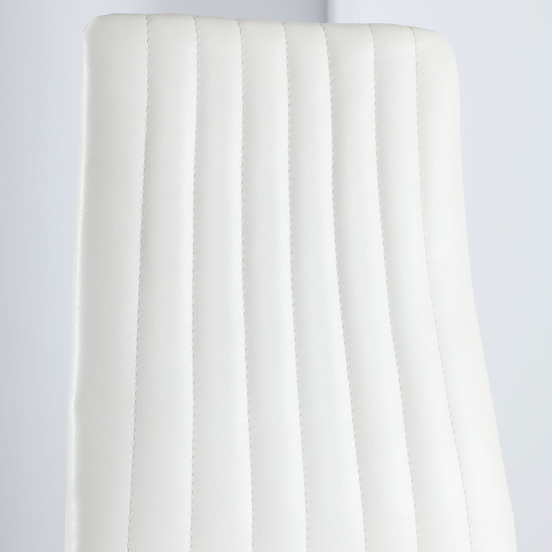 Leon Dining Chair, White Premium Faux Leather & Chrome Only £29.99 ...