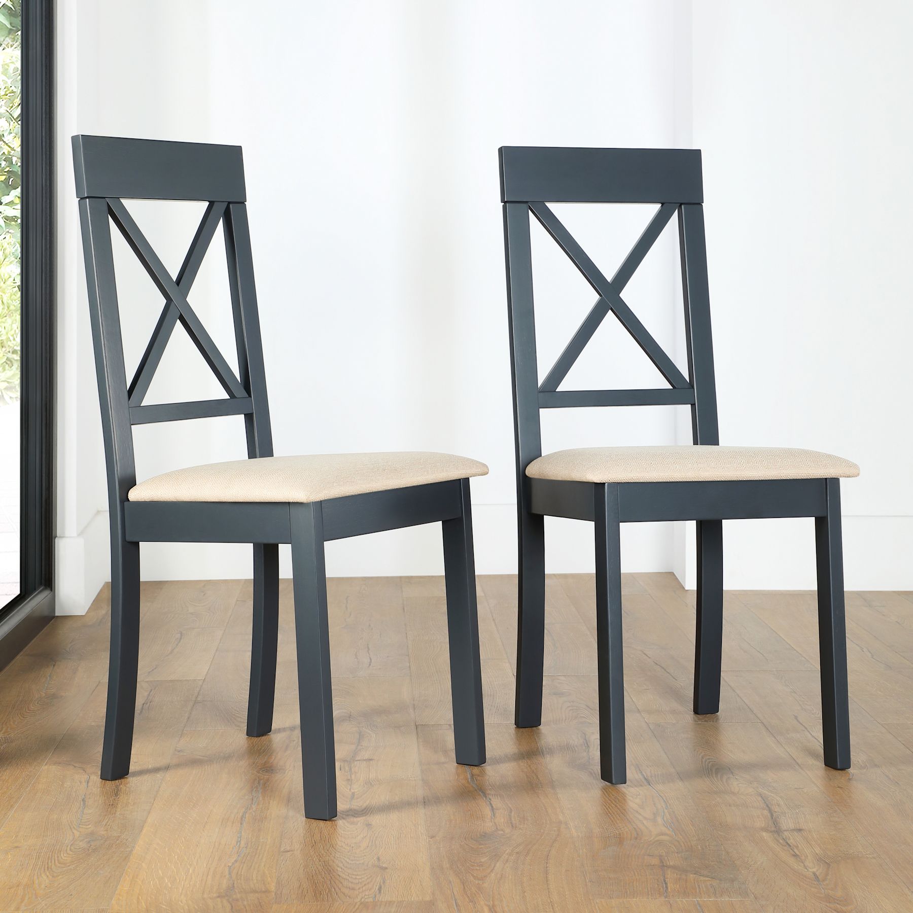 Hudson Round Extending Dining Table & 6 Kendal Chairs, Natural Oak ...