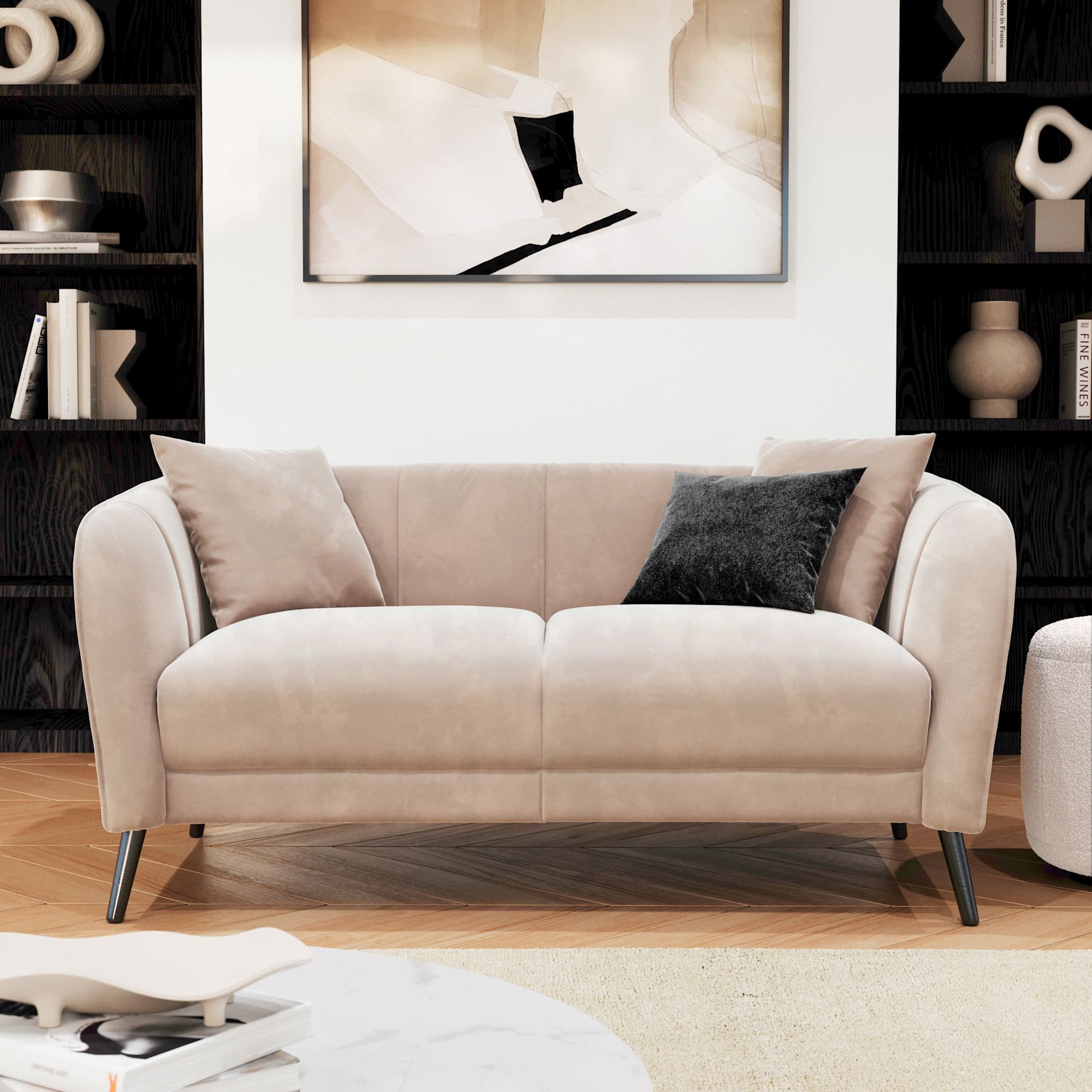 Loren 2 Seater Sofa, Champagne Classic Velvet Only £399.99 | Furniture ...
