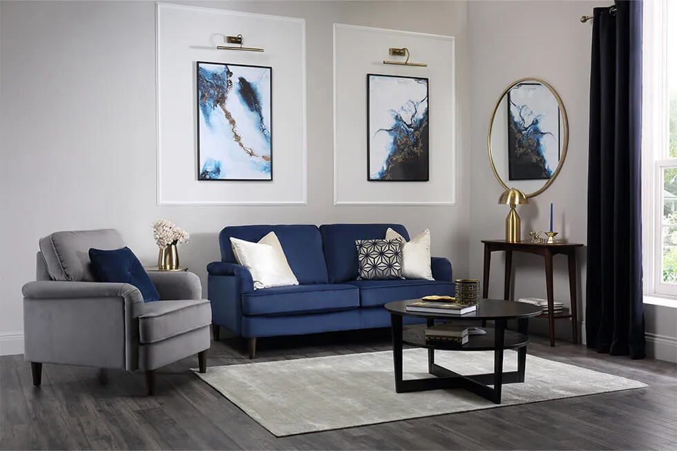 10 Ways To Style Your Grey And Blue Living Room | Furniture & Choice